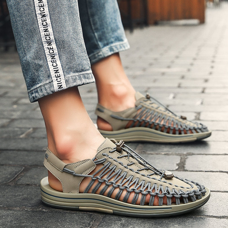 Herren Outdoor-Flecht-Sandale mit Flex-Komfort – SNEAKERLY